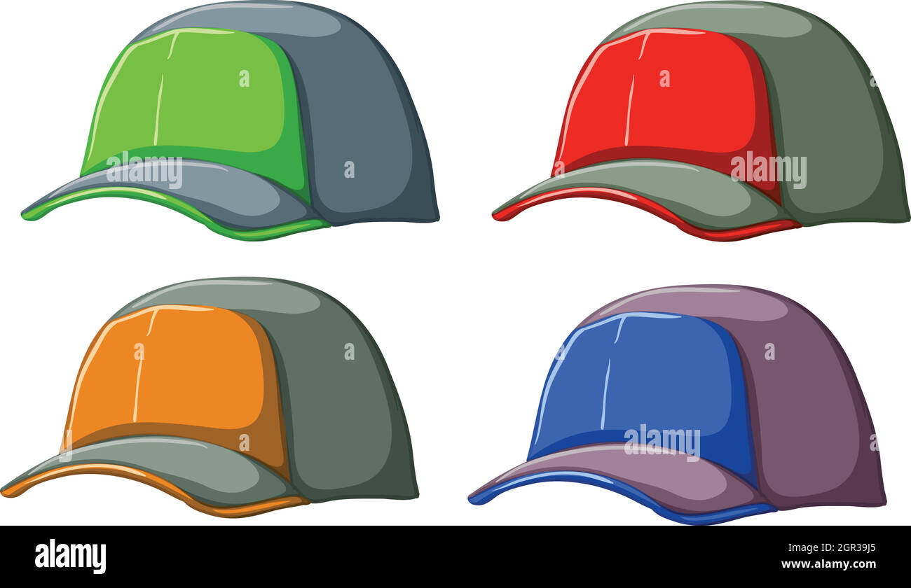 Rounded cap caps Stock Vector Images - Alamy