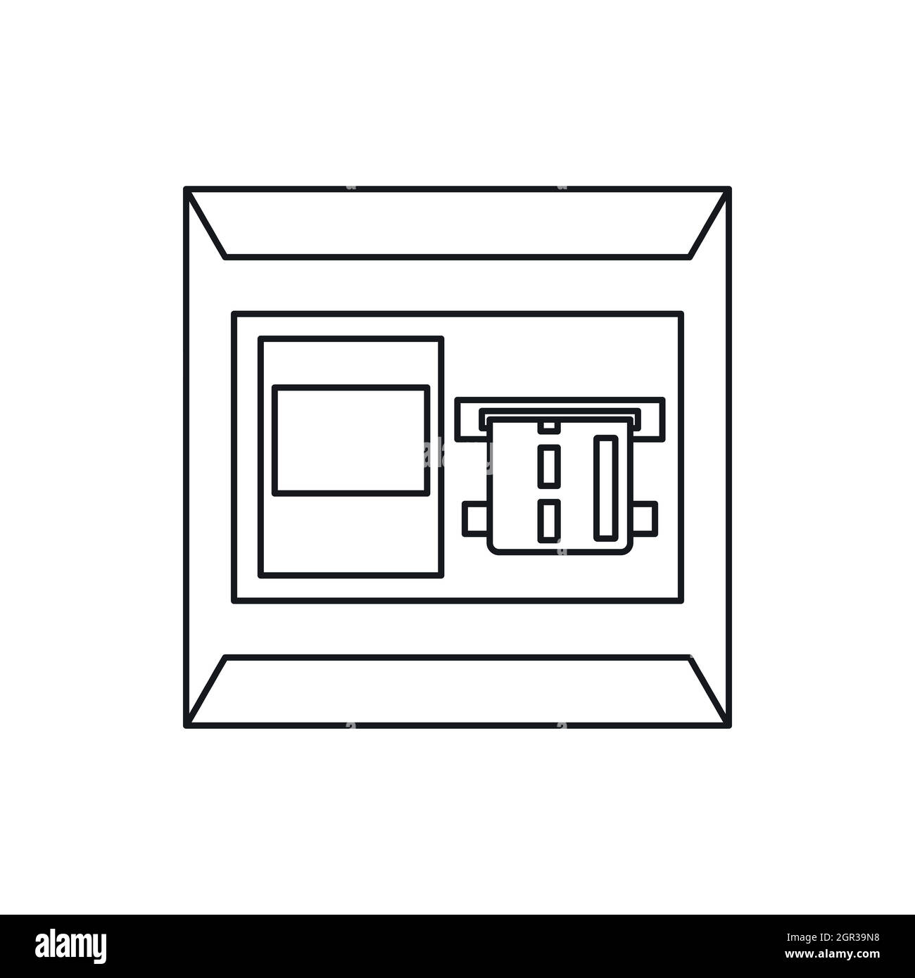 Atm screen vector Cut Out Stock Images & Pictures - Alamy