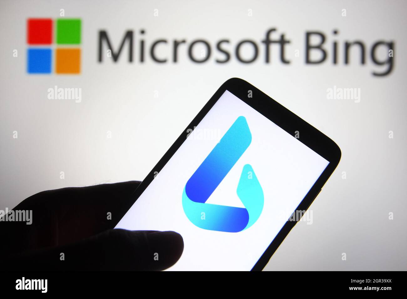 Ukraine. 30th Sep, 2021. In this photo illustration a Microsoft Bing ...