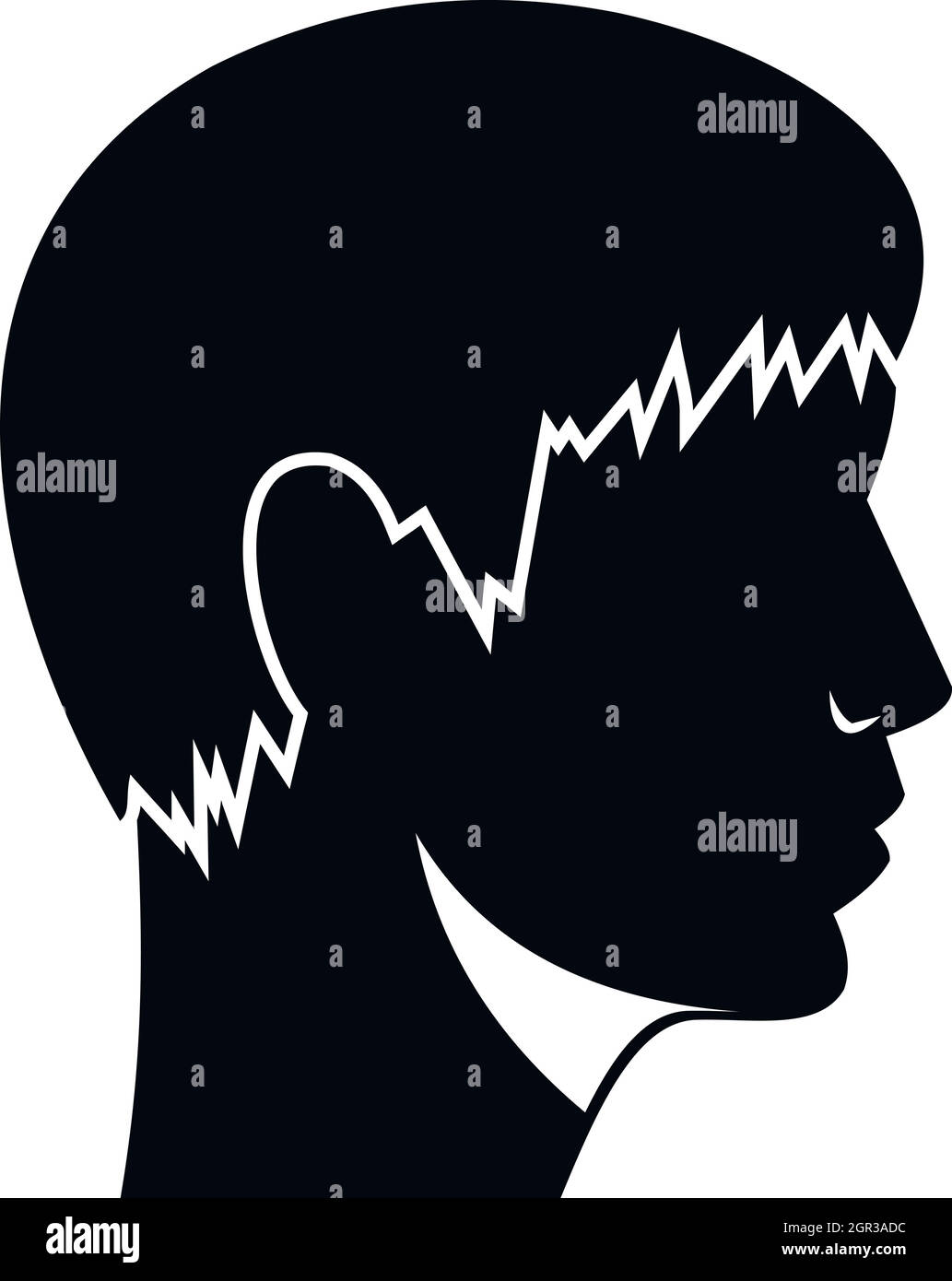 Rear view white man Stock Vector Images - Alamy
