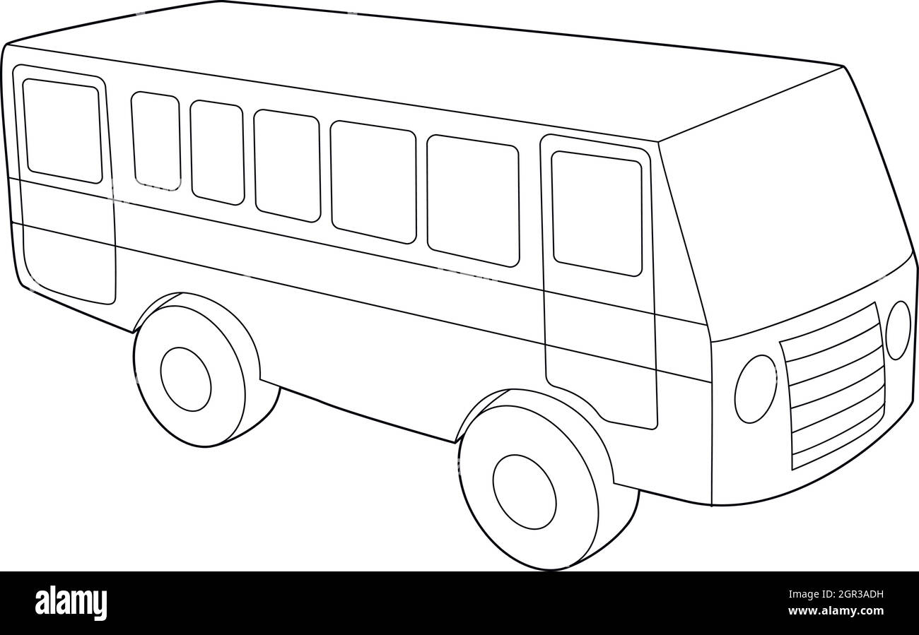 Bus icon, outline style Stock Vector Image & Art - Alamy