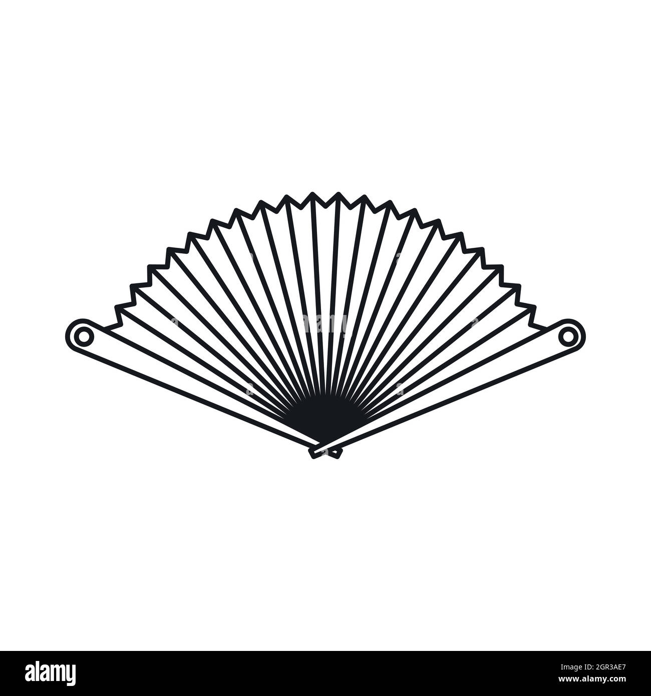 Hand fan japanese geisha Cut Out Stock Images & Pictures - Alamy