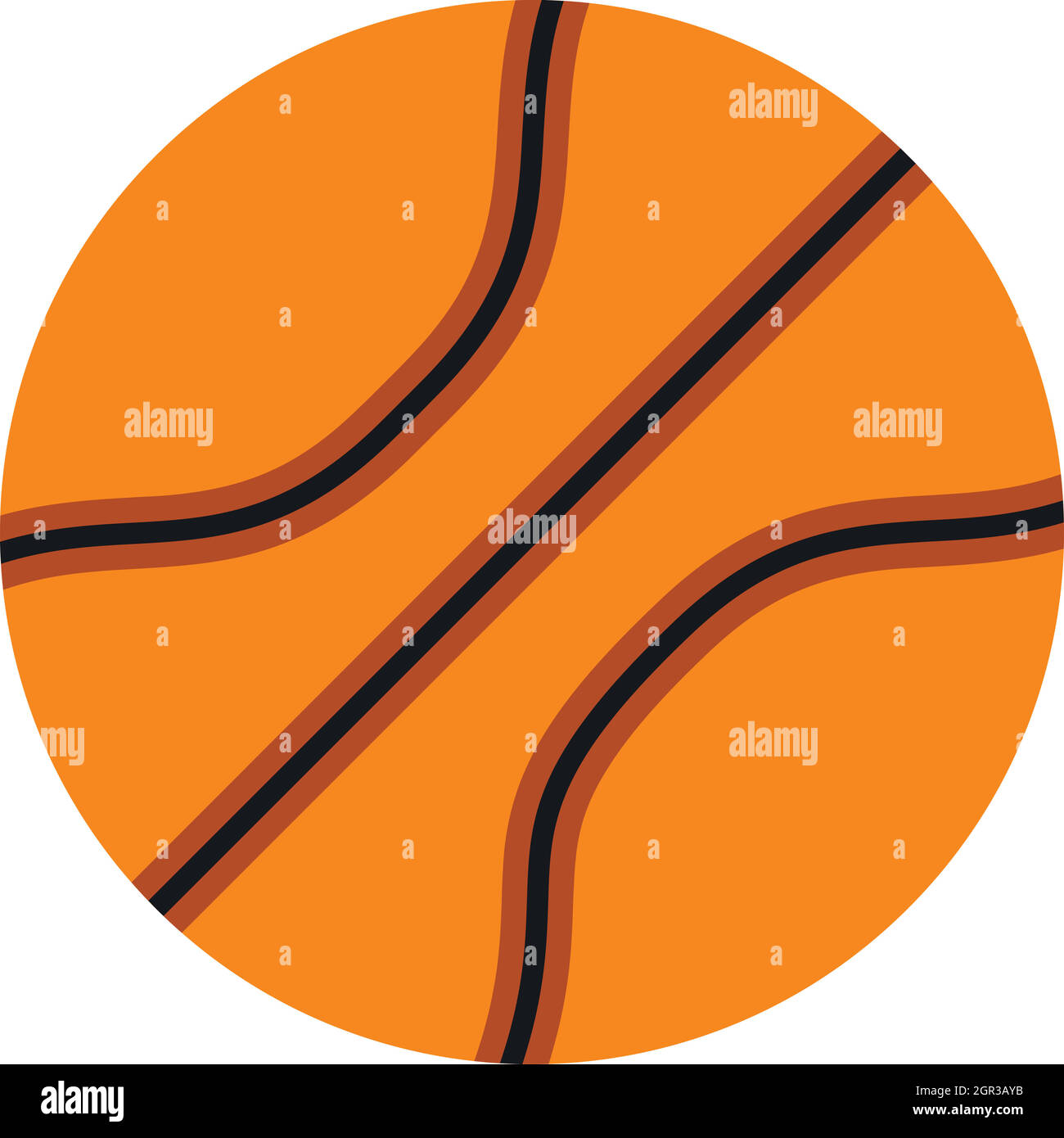 Basketball ball icon, flat style Stock Vector Image & Art - Alamy