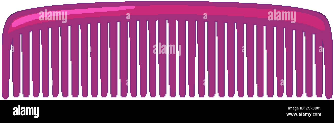 Simple hair comb on white background Stock Vector Image & Art - Alamy