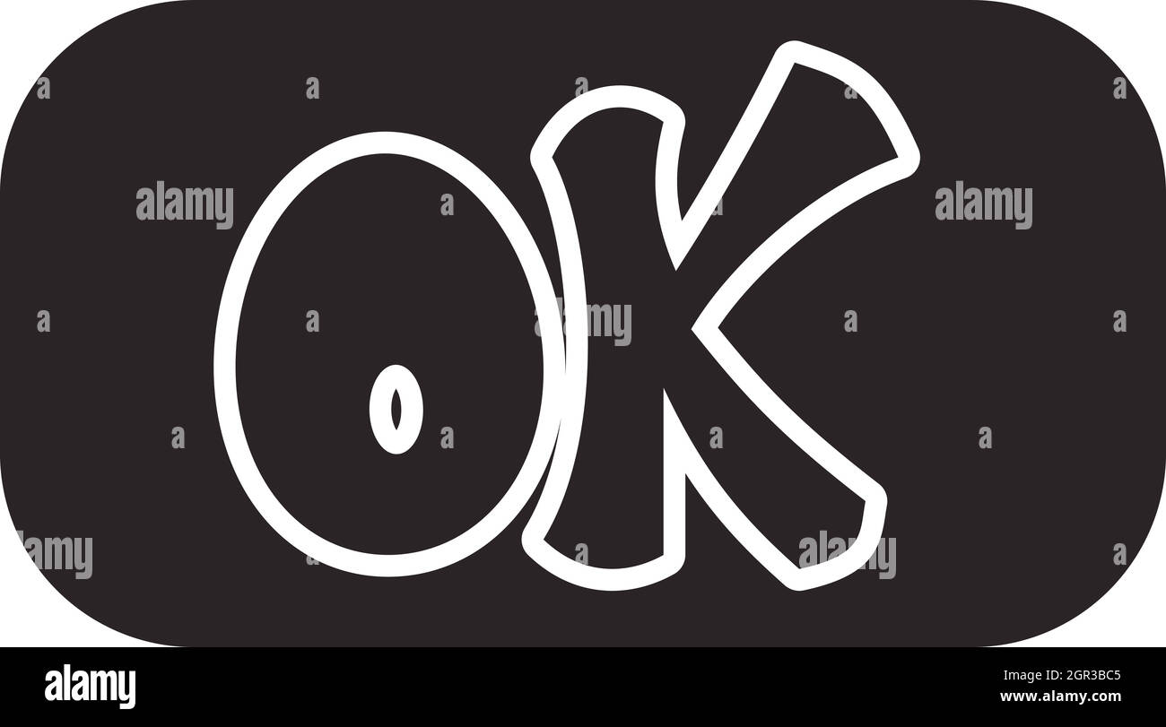 Ok icon Stock Vector Images - Alamy