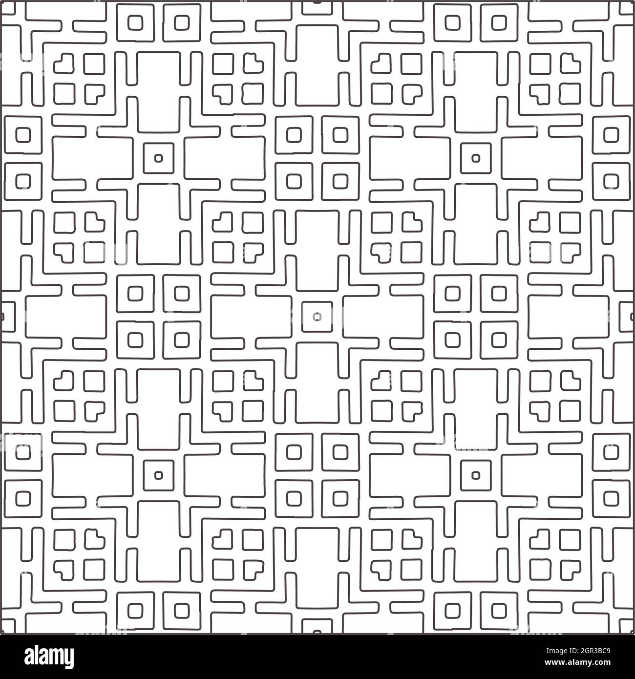 Vector pattern with symmetrical elements . Repeating geometric tiles ...