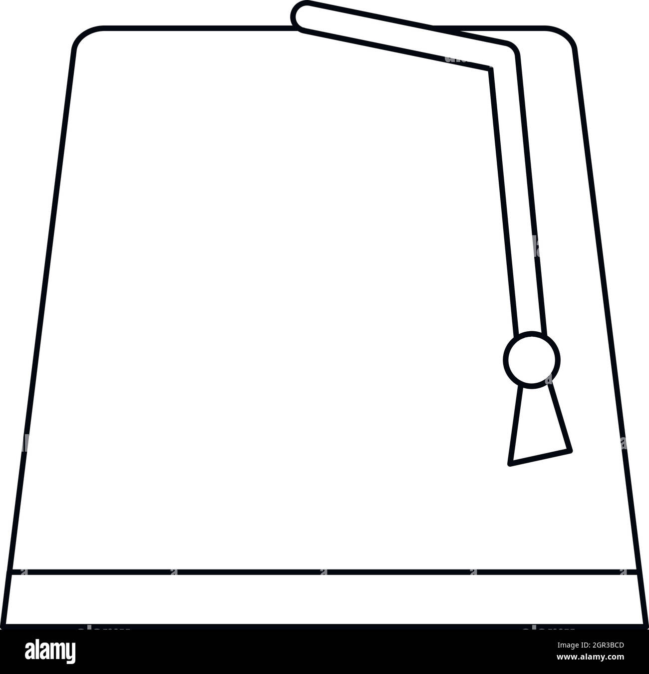 Turkish hat, fez icon, outline style Stock Vector Image & Art - Alamy