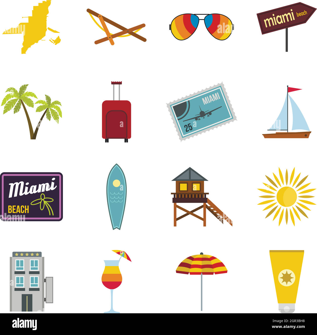 Usa florida miami art Cut Out Stock Images & Pictures - Alamy