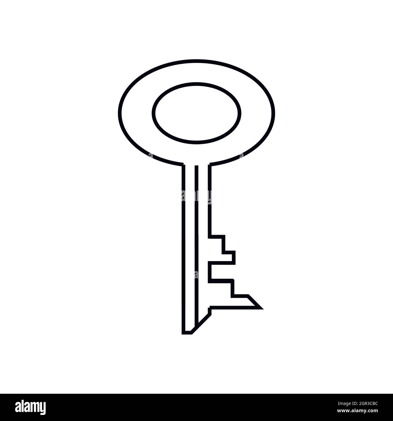 Key icon, outline style Stock Vector Image & Art - Alamy