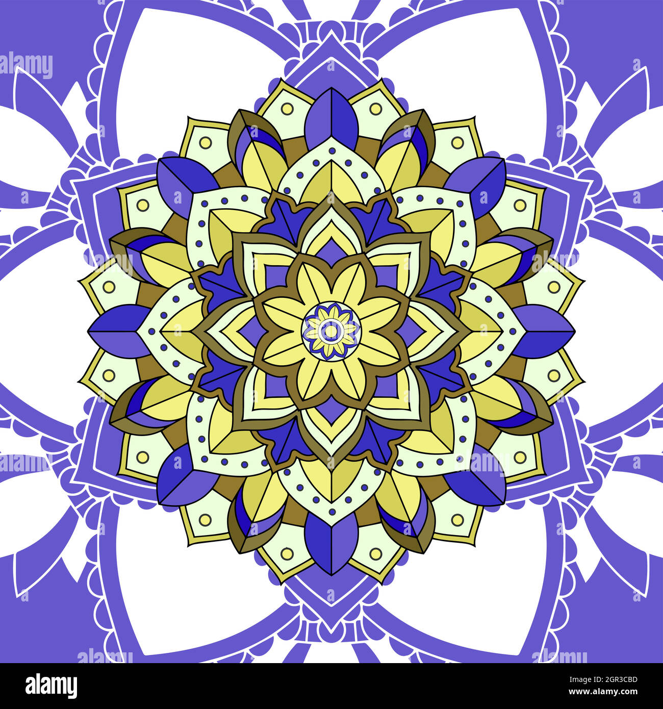 Mandala patterns on purple background Stock Vector Image & Art - Alamy