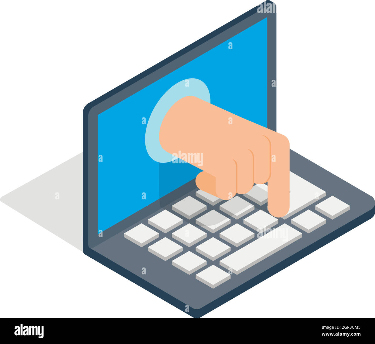 Stealing data through a laptop icon Stock Vector Image & Art - Alamy