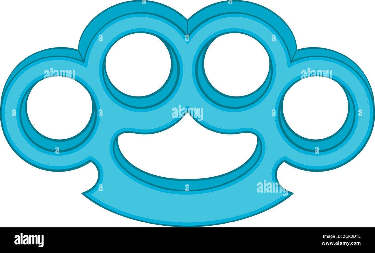 Brass knuckles icon, cartoon style Stock Vector Image & Art - Alamy