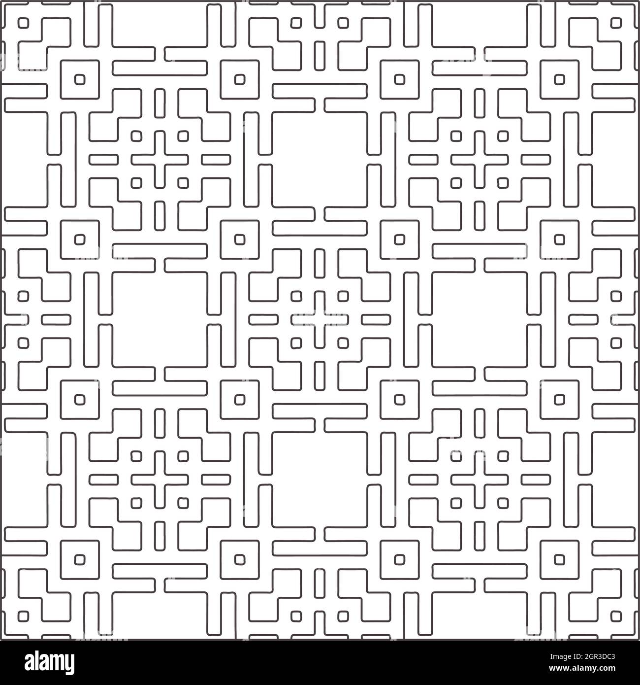 Vector pattern with symmetrical elements . Repeating geometric tiles ...