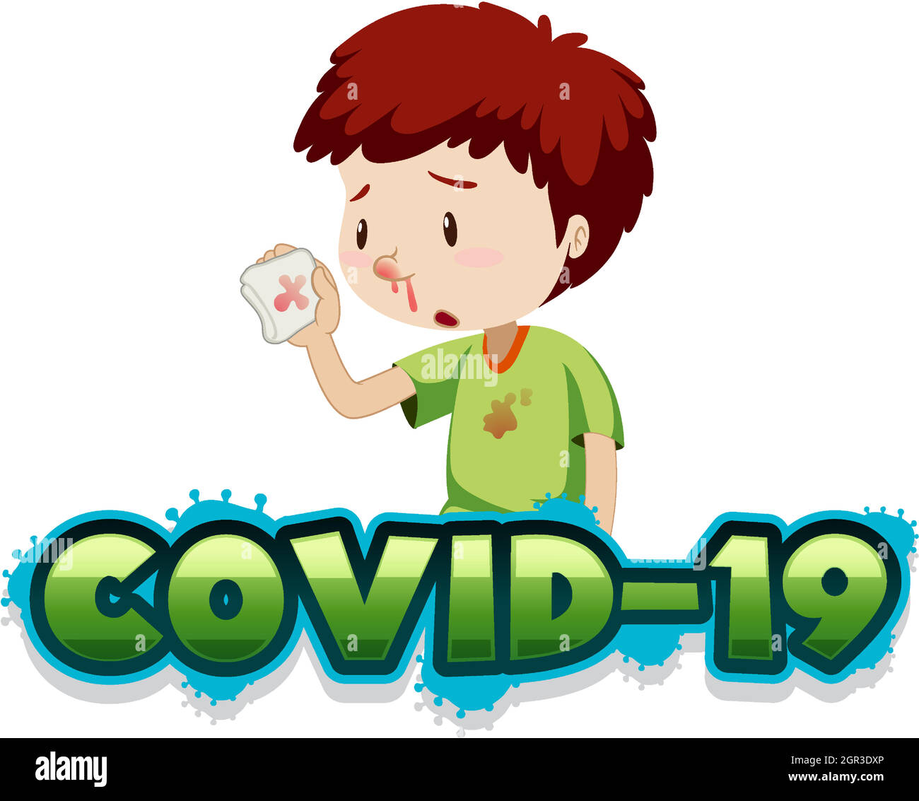 Boy bleeding nose hi-res stock photography and images - Alamy