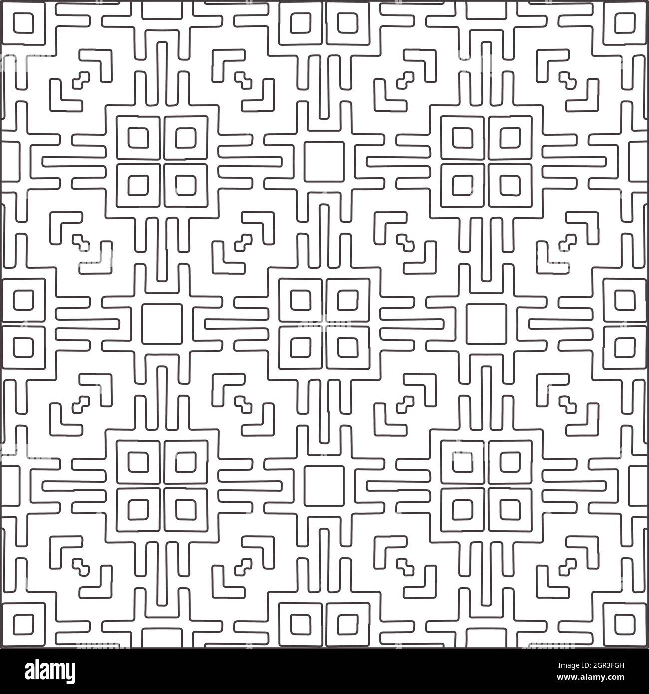 Vector pattern with symmetrical elements . Repeating geometric tiles ...