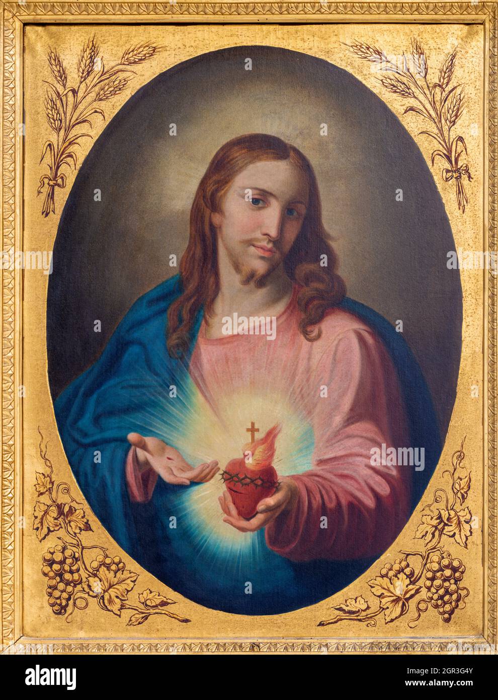 ROME, ITALY - AUGUST 31, 2021: The tradicional catholic painting of ...