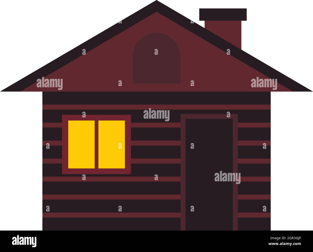 Light brick house Stock Vector Images - Alamy