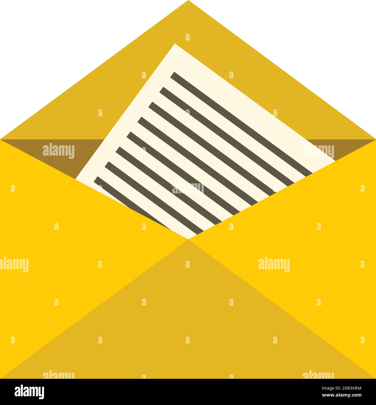 New letter icon, flat style Stock Vector Image & Art - Alamy