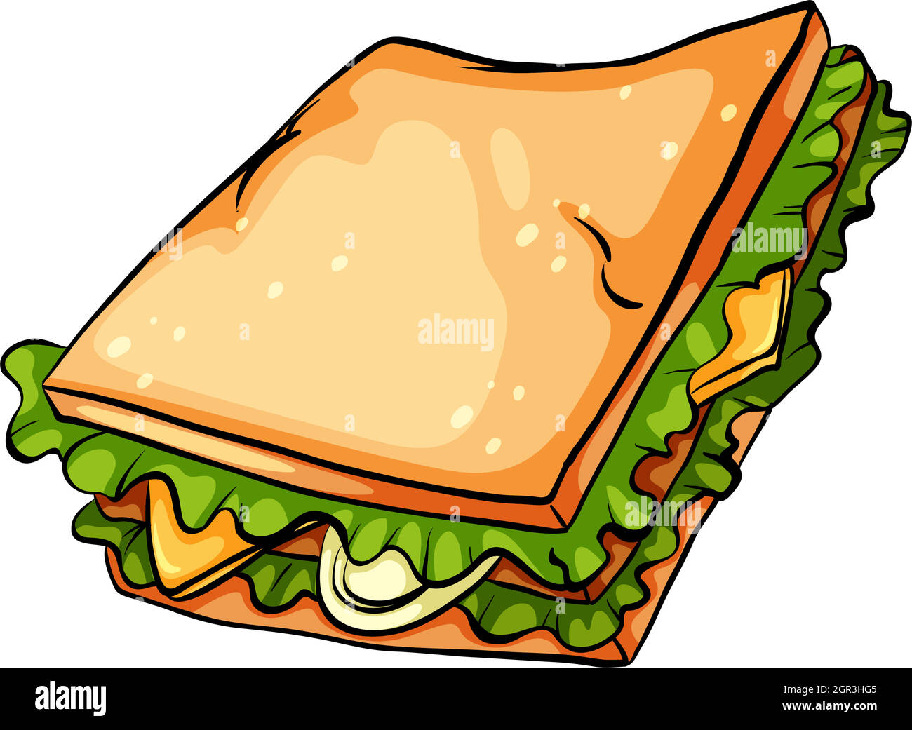 Cheese onion sandwich Stock Vector Images - Alamy