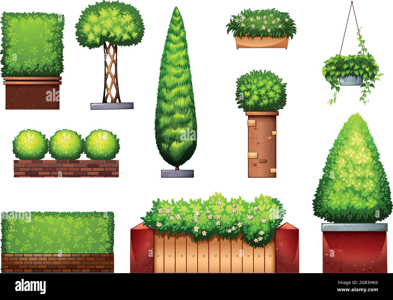 Shading plants Stock Vector Images - Alamy