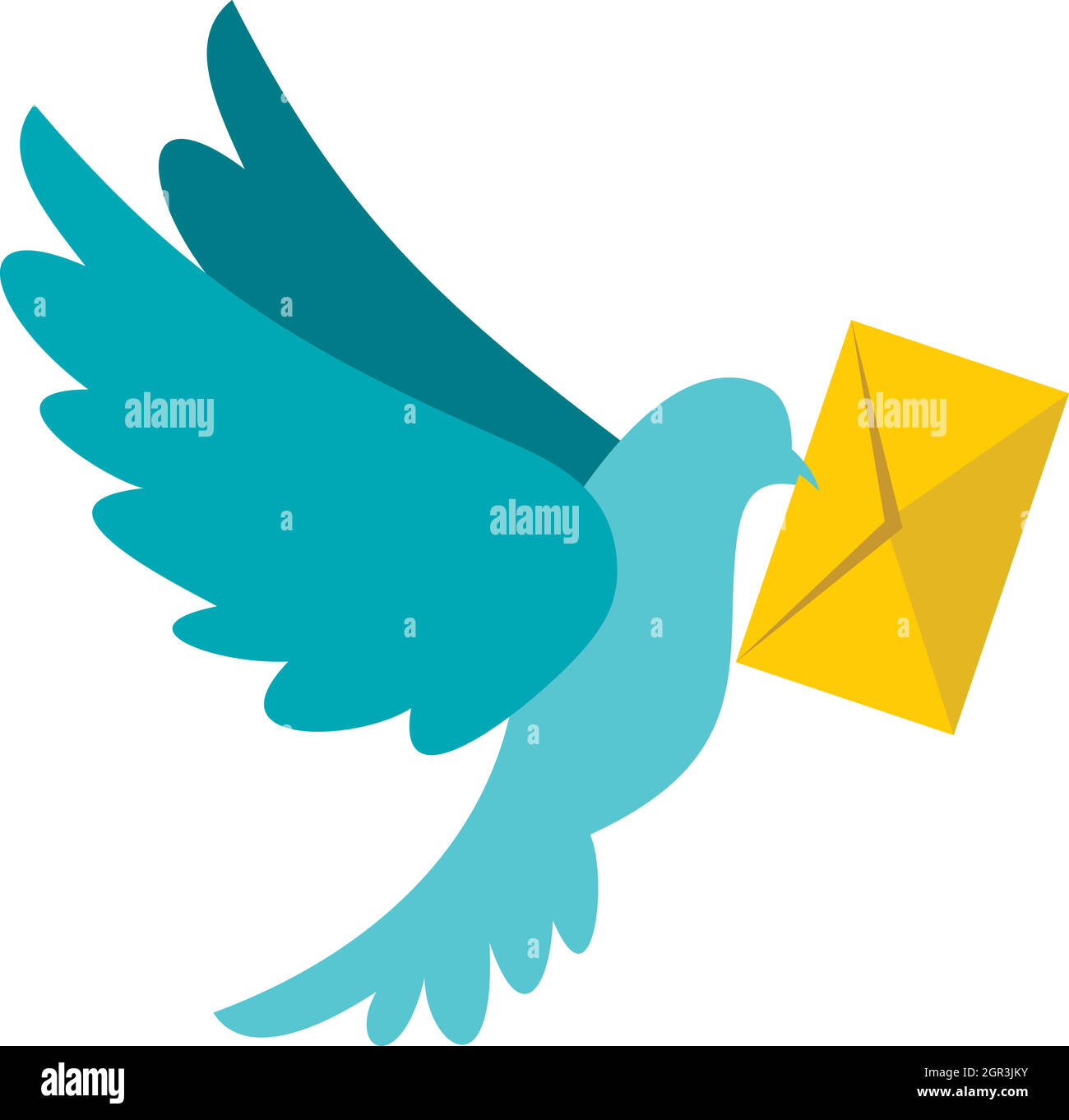 Letter icon vector image Cut Out Stock Images & Pictures - Alamy