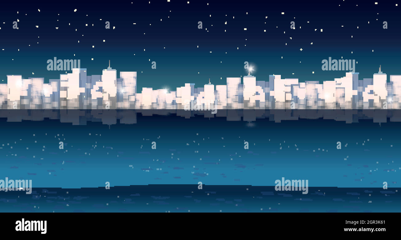 City town night Stock Vector Images - Alamy