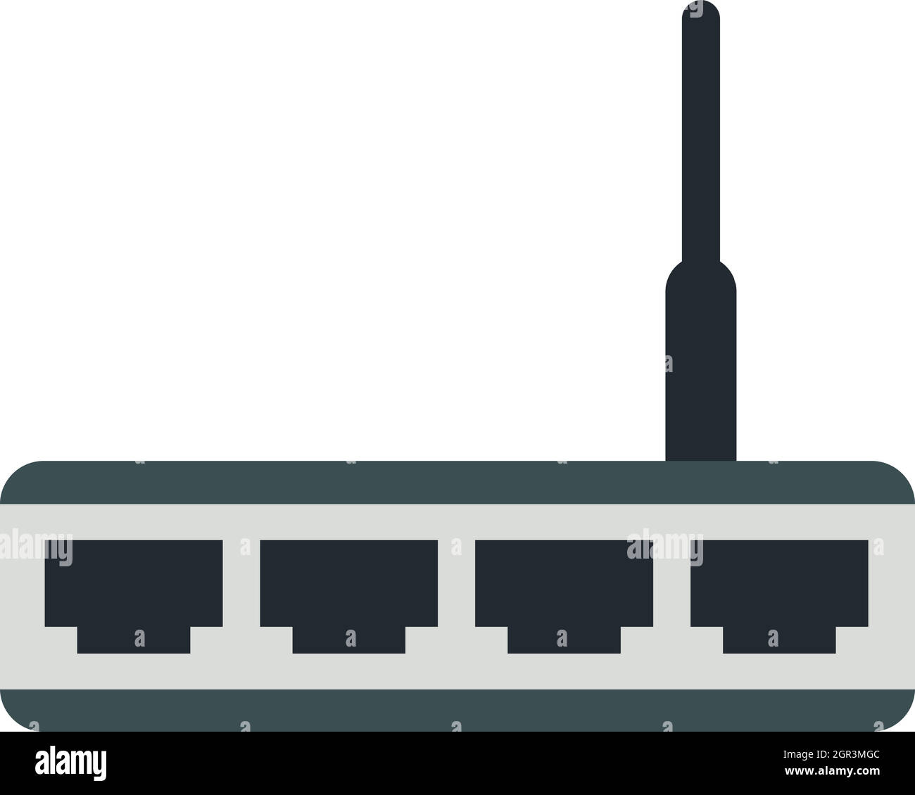 Modem icon, flat style Stock Vector Image & Art - Alamy