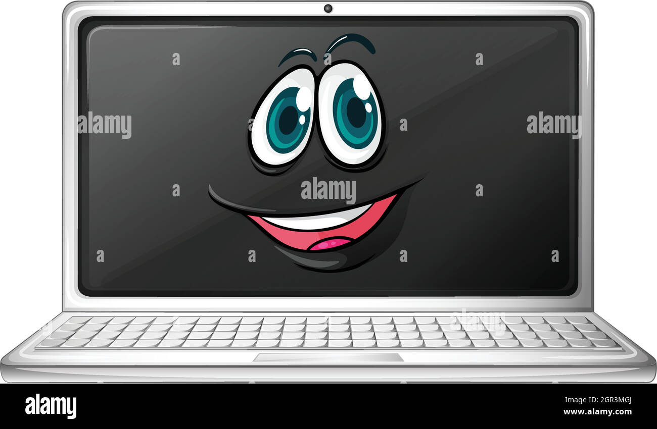 Laptop screen typing Stock Vector Images - Alamy