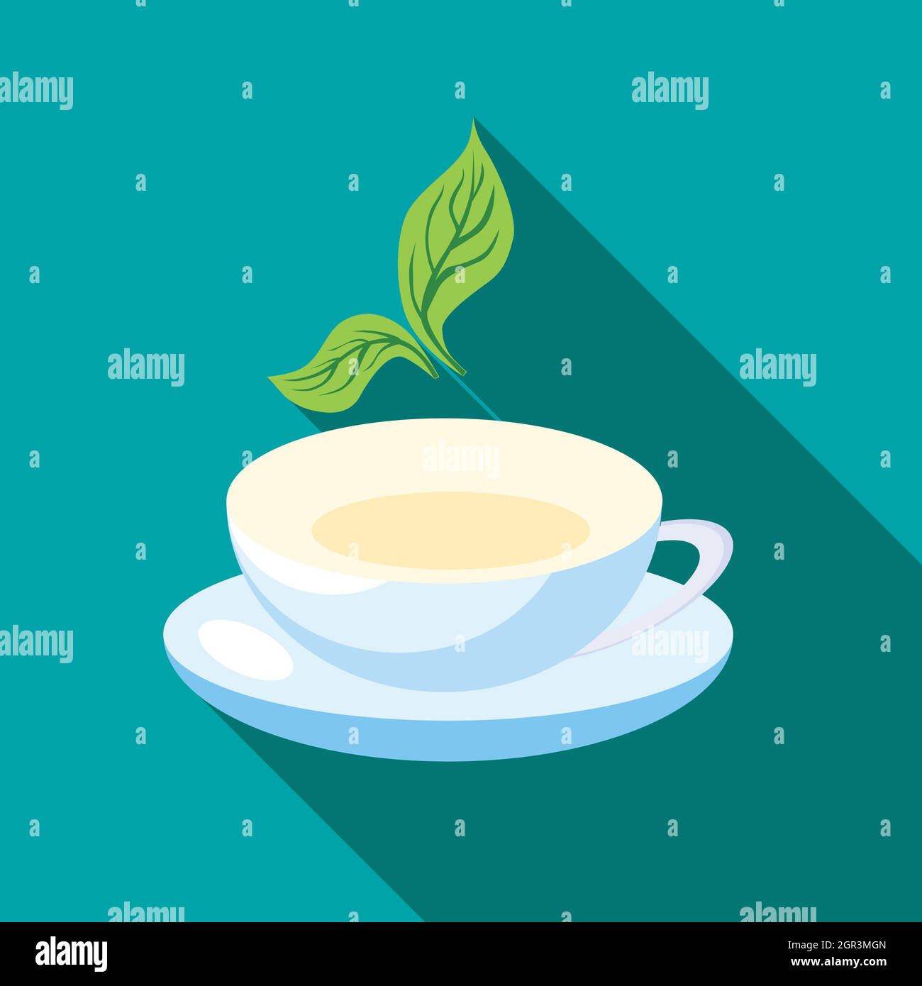 Chinese tea leaves Stock Vector Images - Alamy