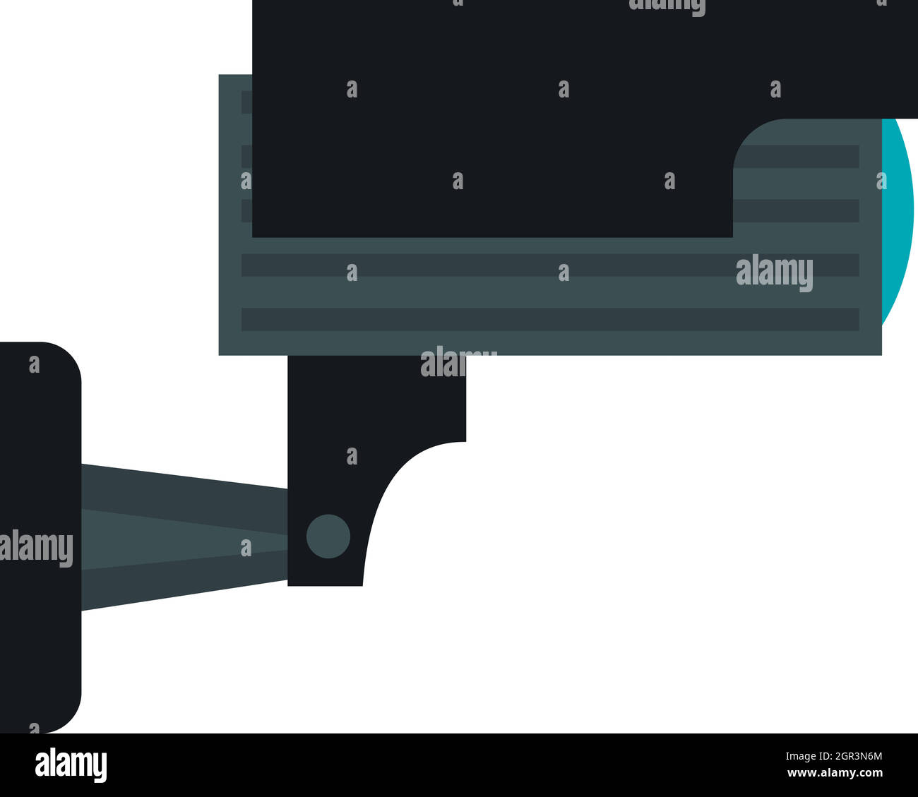 Surveillance camera icon, flat style Stock Vector Image & Art - Alamy