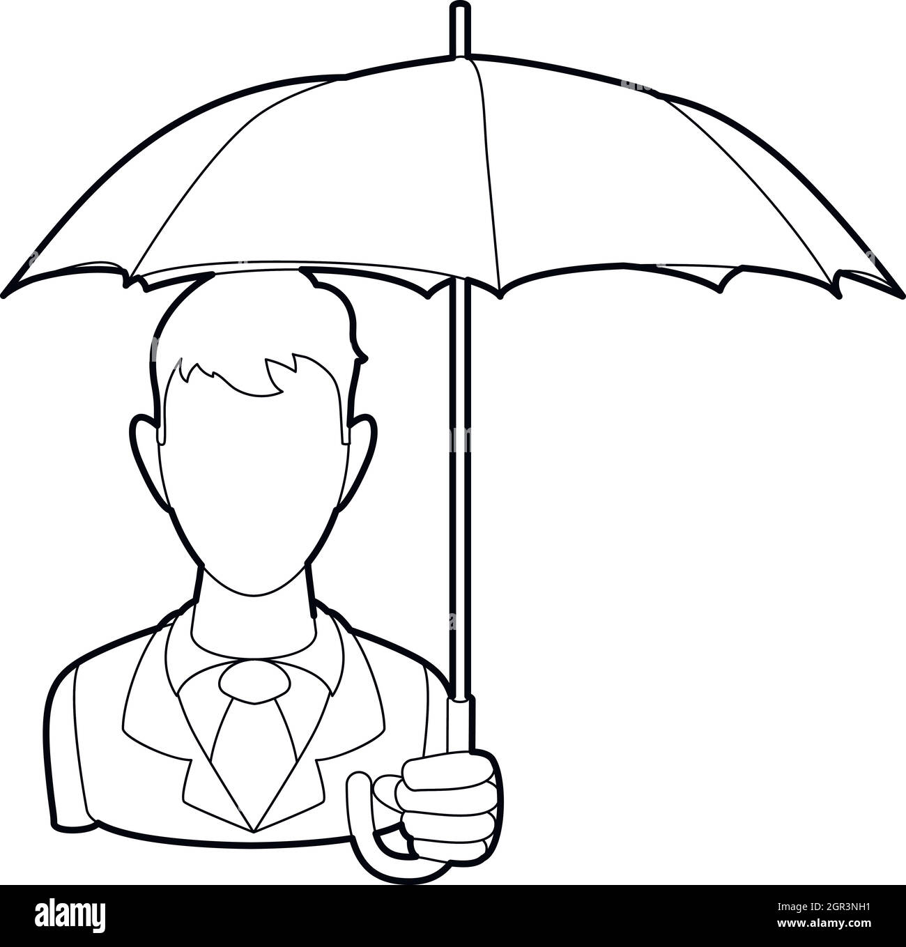 Protection businessman Stock Vector Images - Alamy