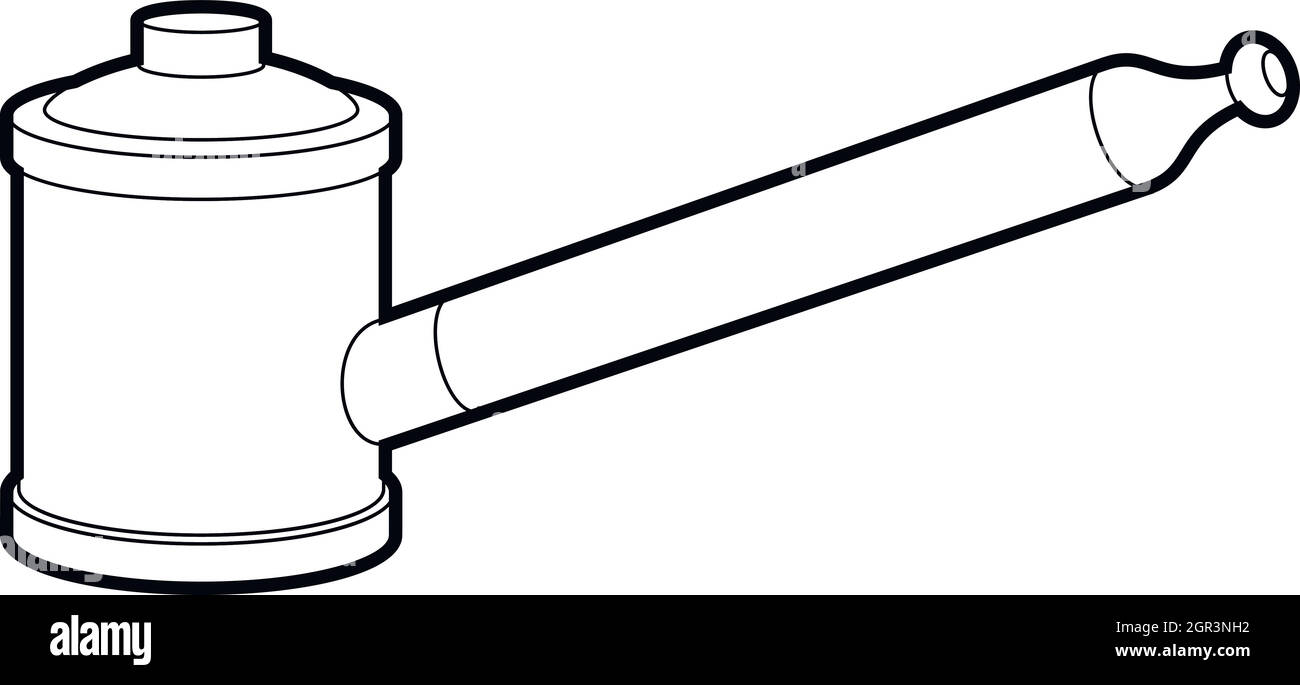 Pipe vaping icon outline hi-res stock photography and images - Alamy