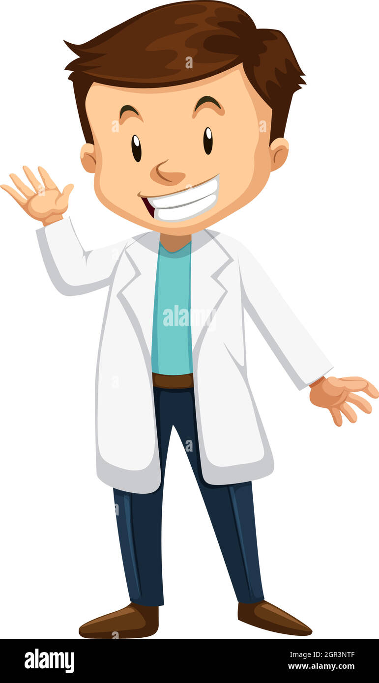 Man wearing white gown Stock Vector Image & Art - Alamy