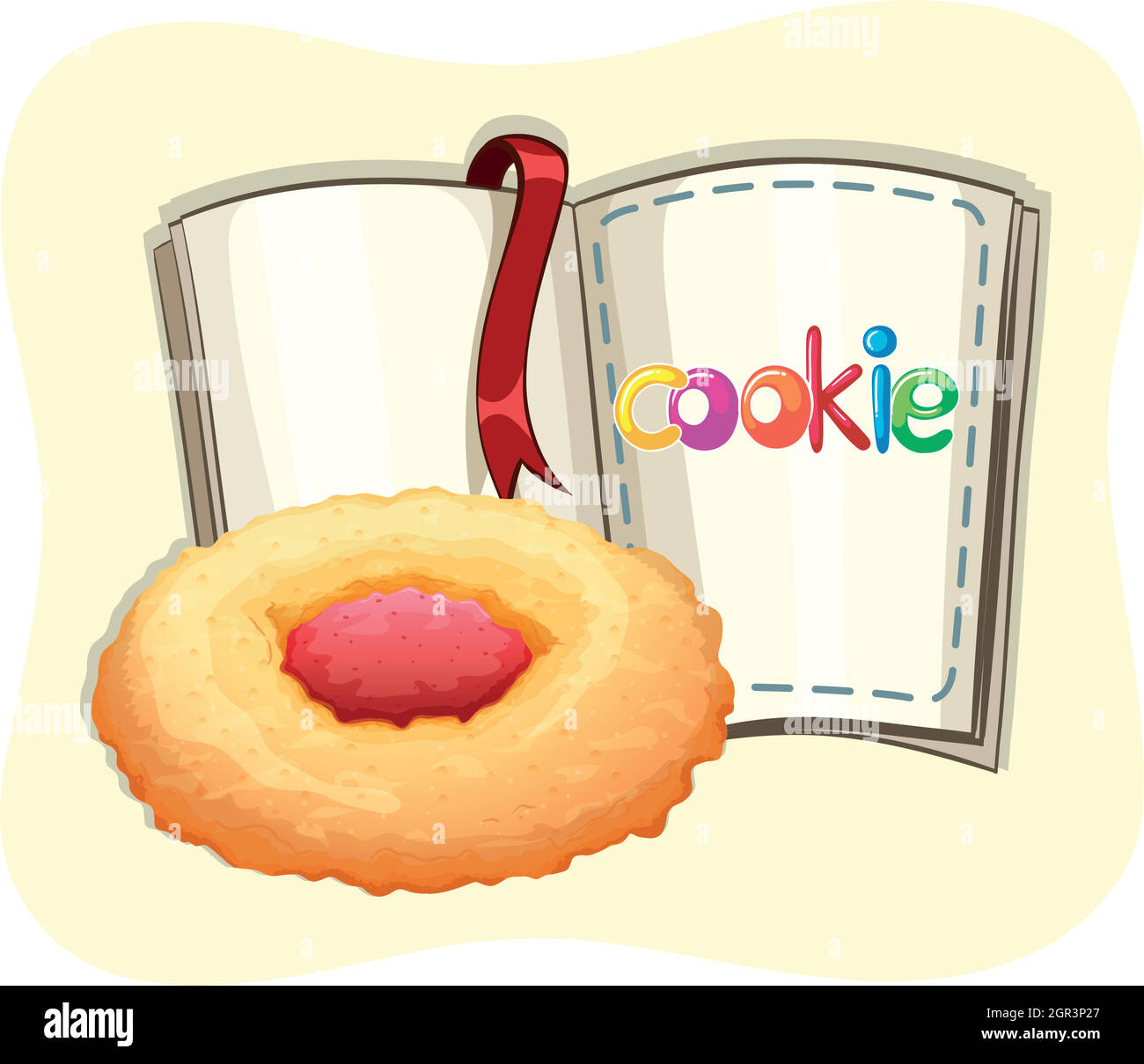 Jam biscuit Stock Vector Images - Alamy