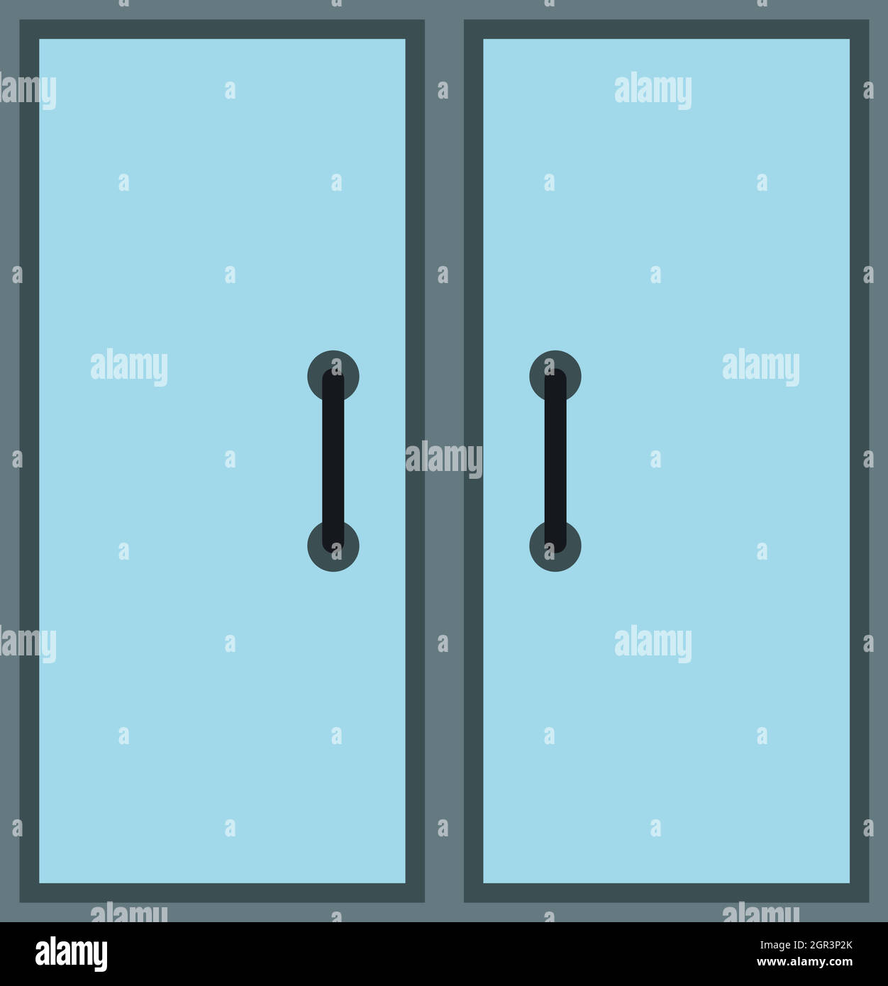 Glass block facade Stock Vector Images - Alamy