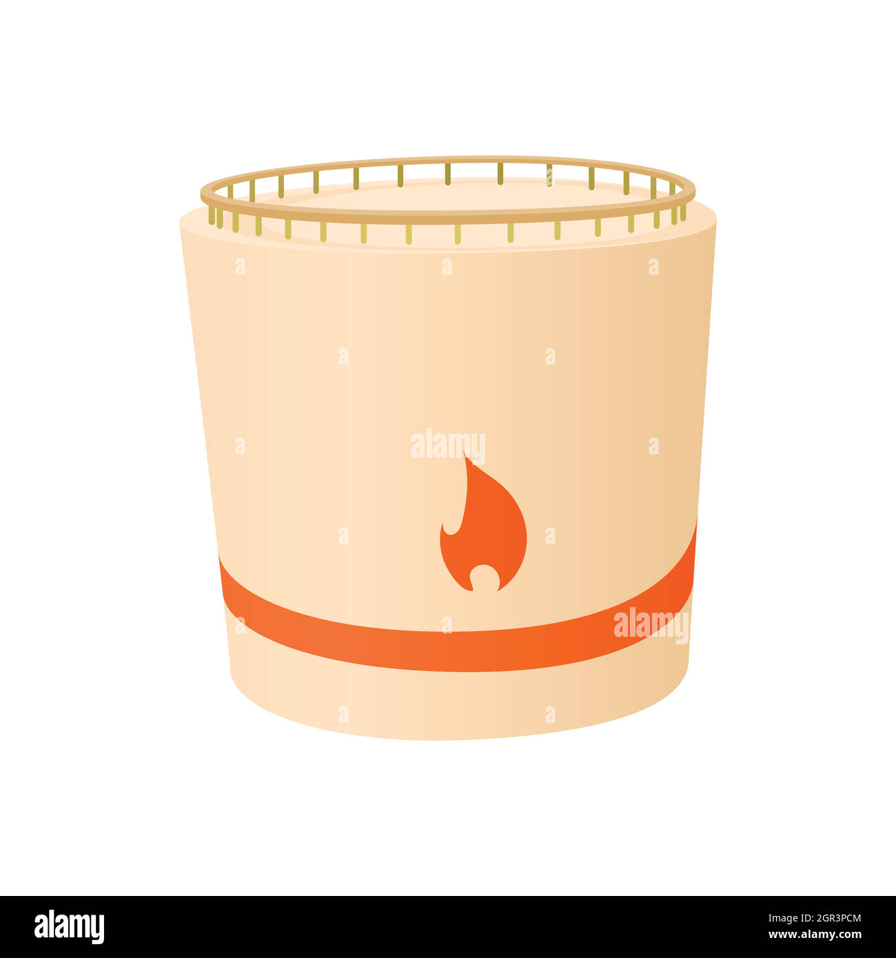 Cylindrical tank flammable icon, cartoon style Stock Vector Image & Art ...