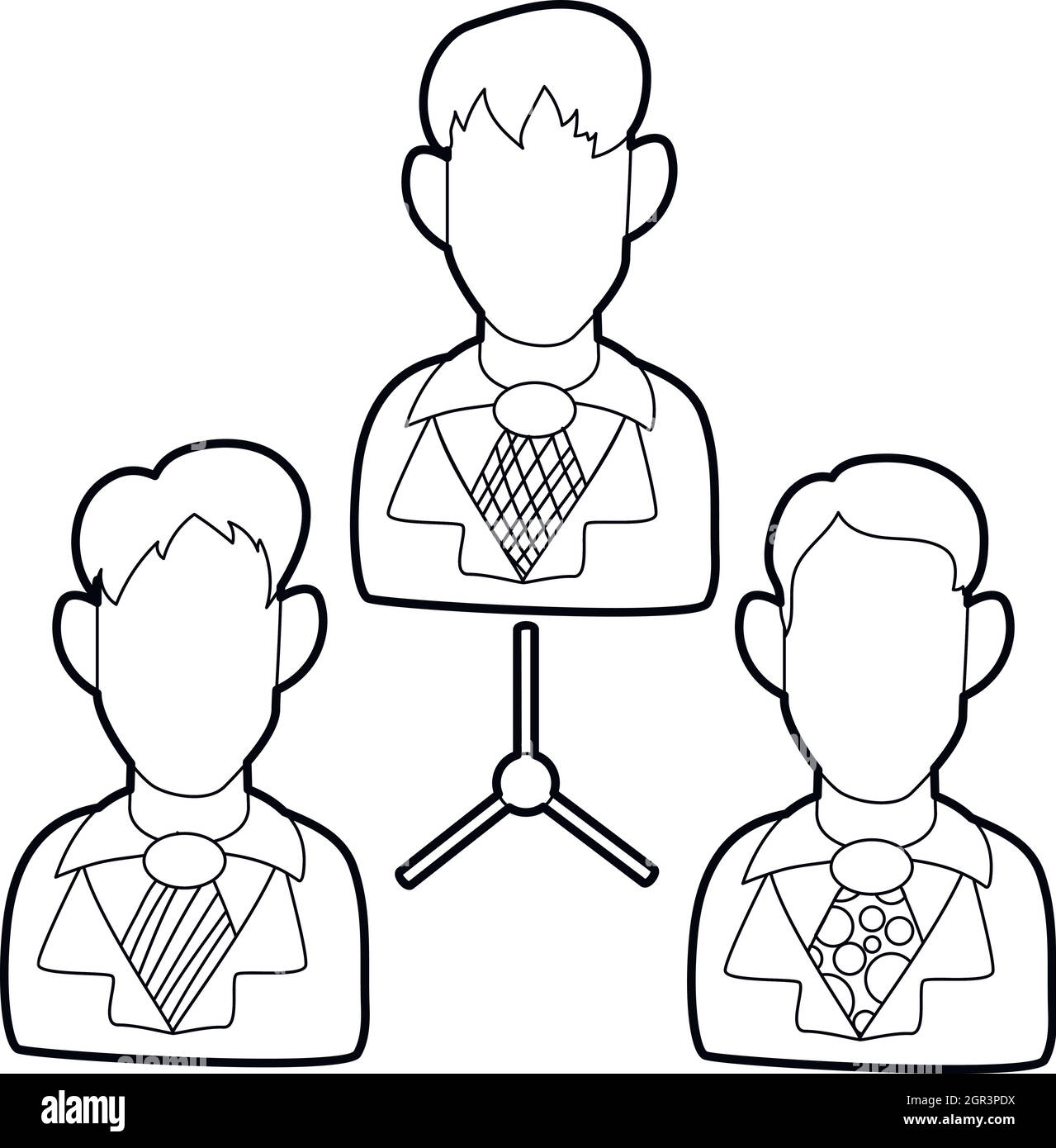 Organization icon outline style Stock Vector Images - Alamy