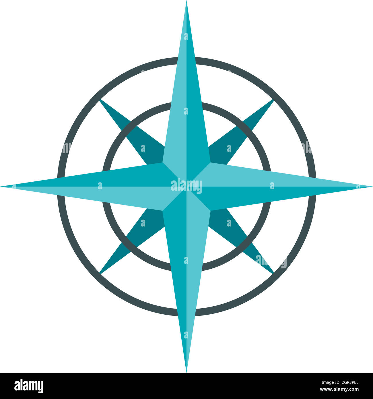 Compass sign symbol Stock Vector Images - Alamy