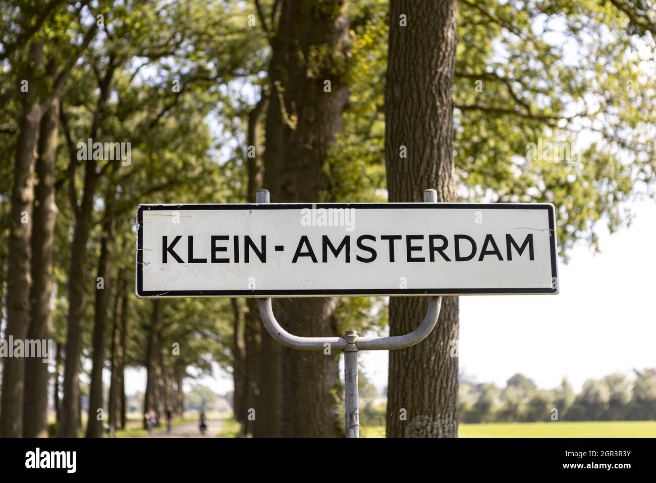 Dutch small town name depicted on its perimiter borders Stock Photo - Alamy