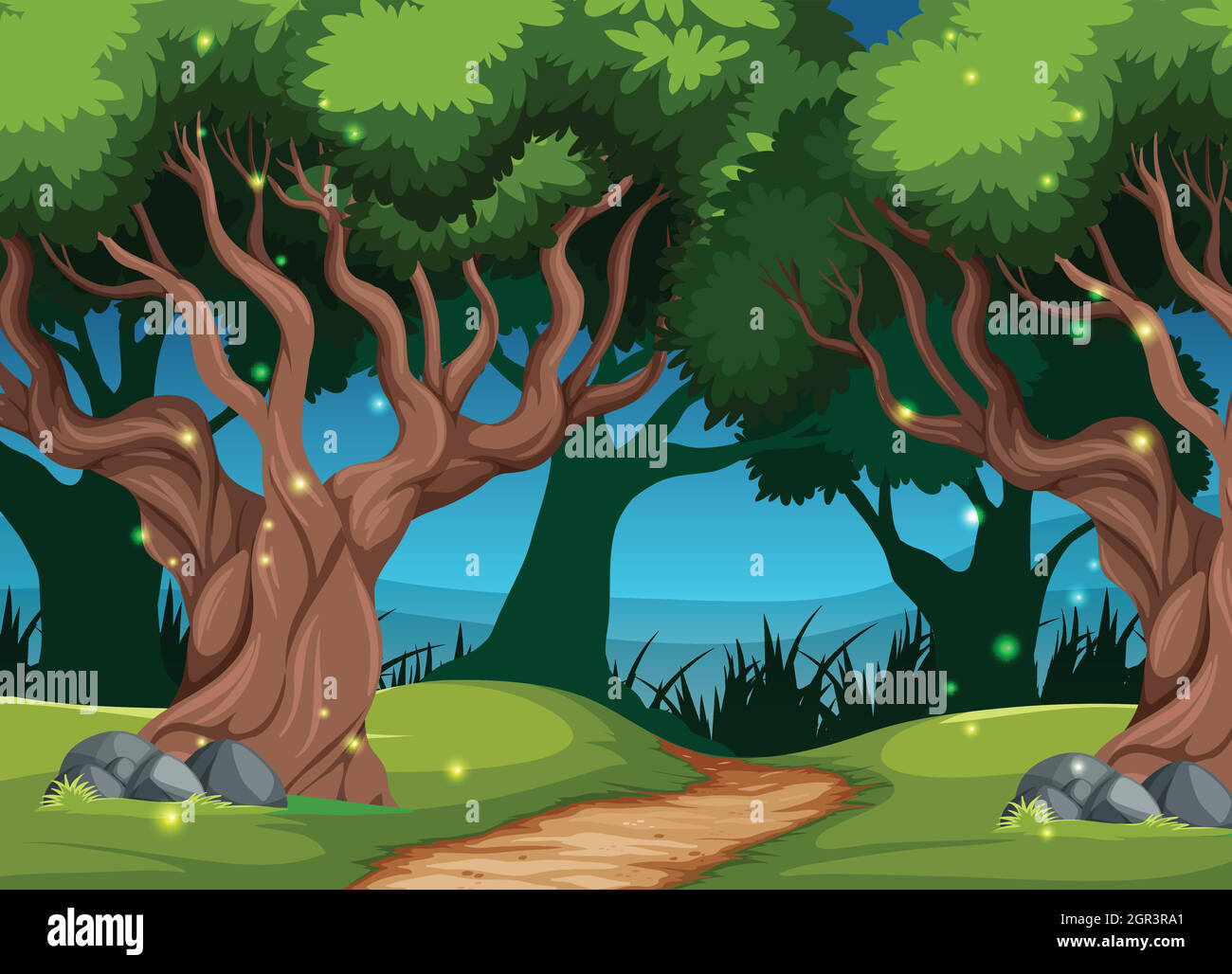 Beautiful rock path Stock Vector Images - Alamy