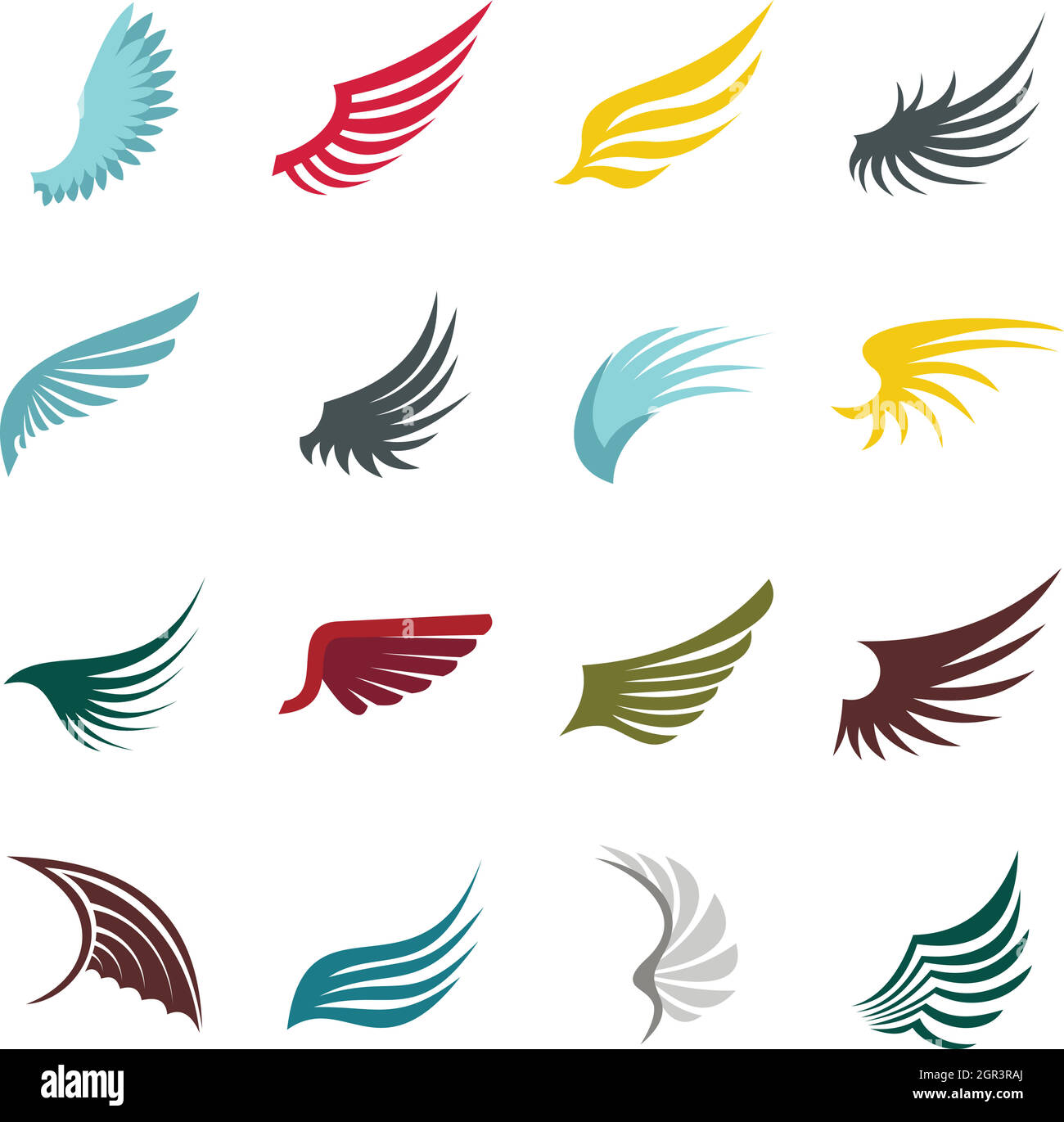 Stylized wing Stock Vector Images - Alamy