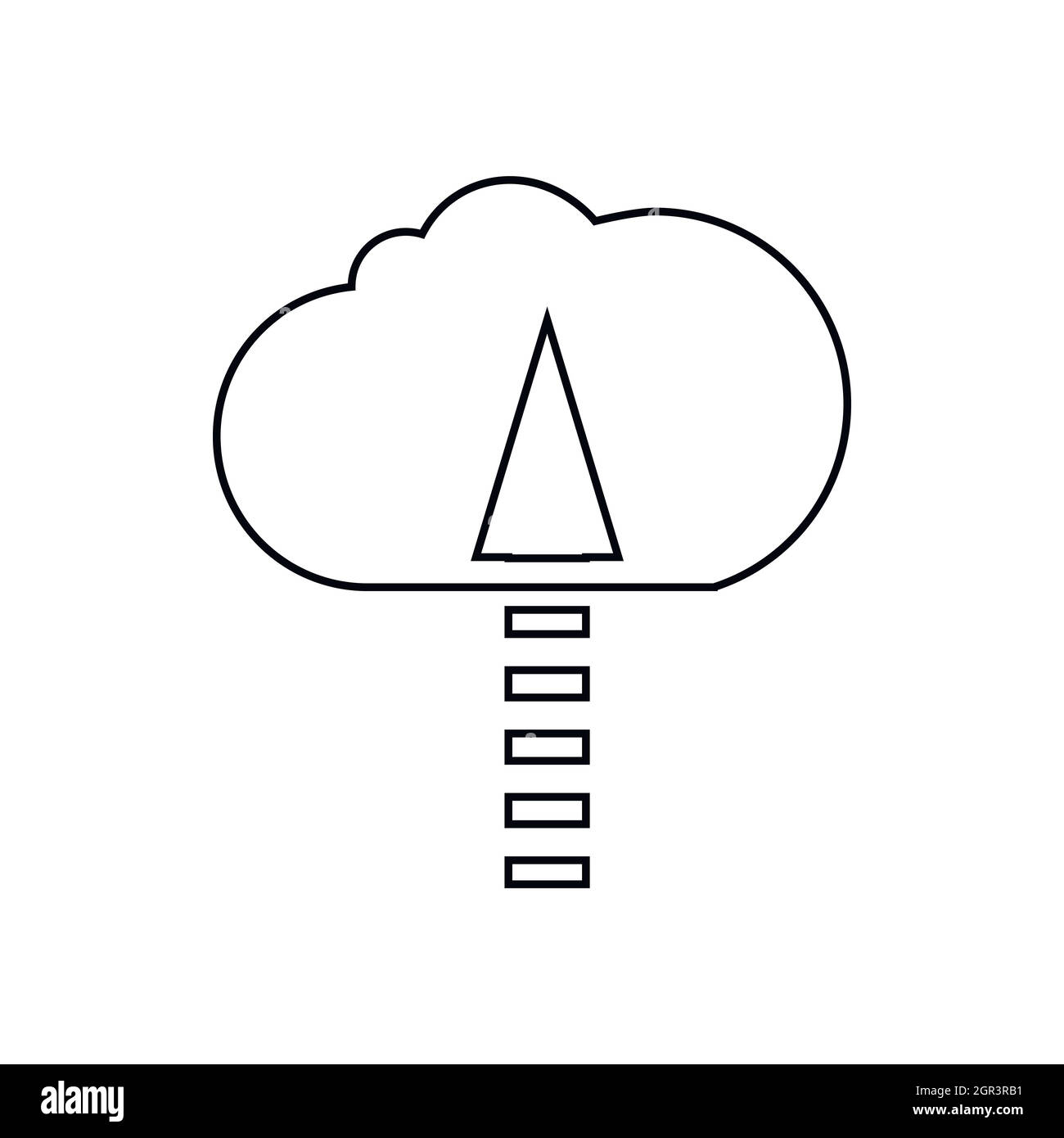 Cloud outline symbol hi-res stock photography and images - Alamy