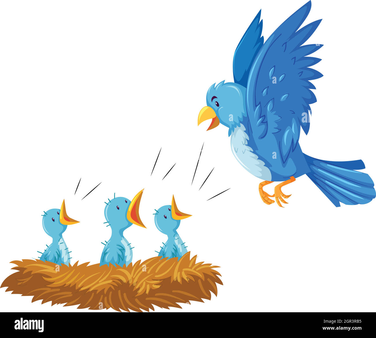 Baby Bird In Nest Clip Art