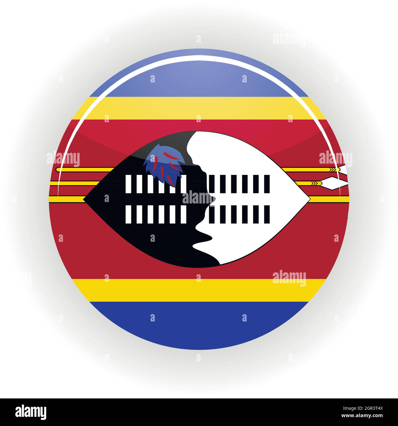 Flag swaziland national country symbol Stock Vector Images - Alamy