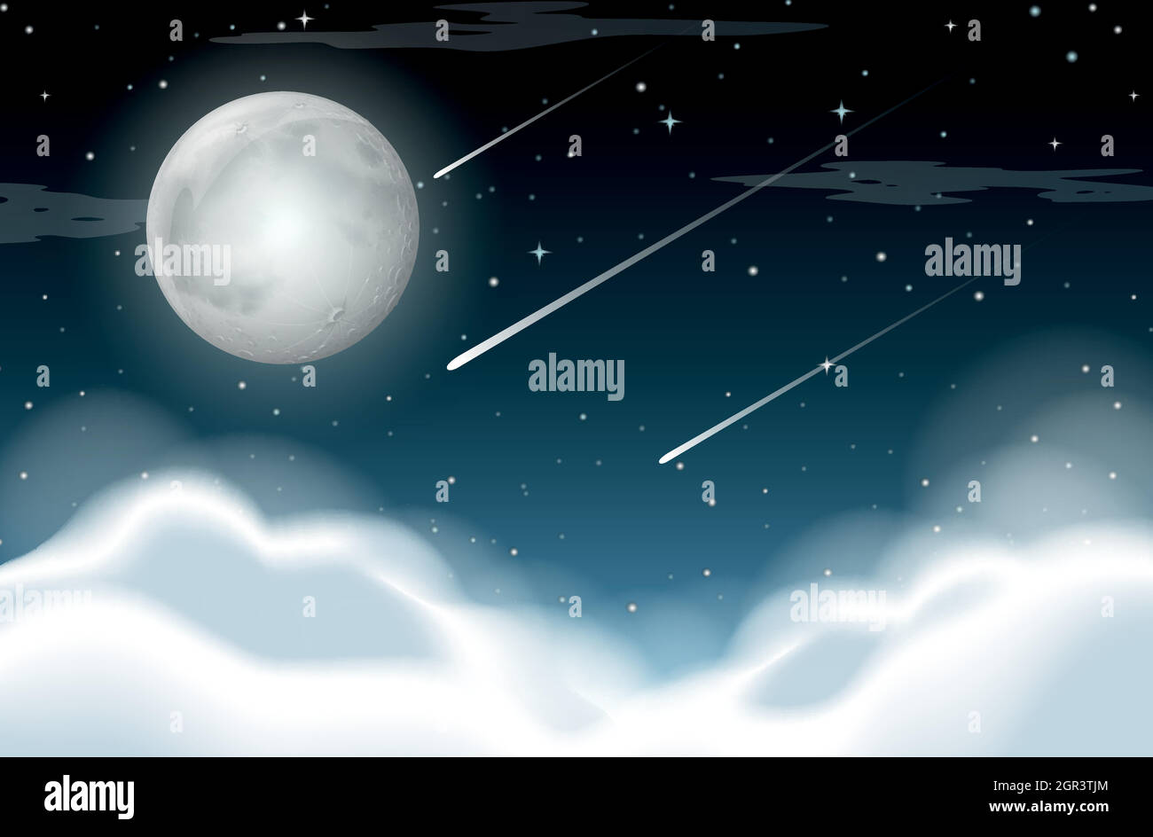 Night into night Stock Vector Images - Alamy