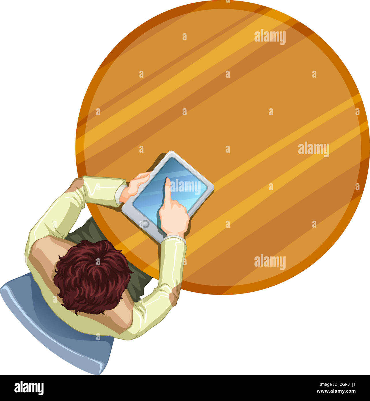 Pedestal table round Stock Vector Images - Alamy