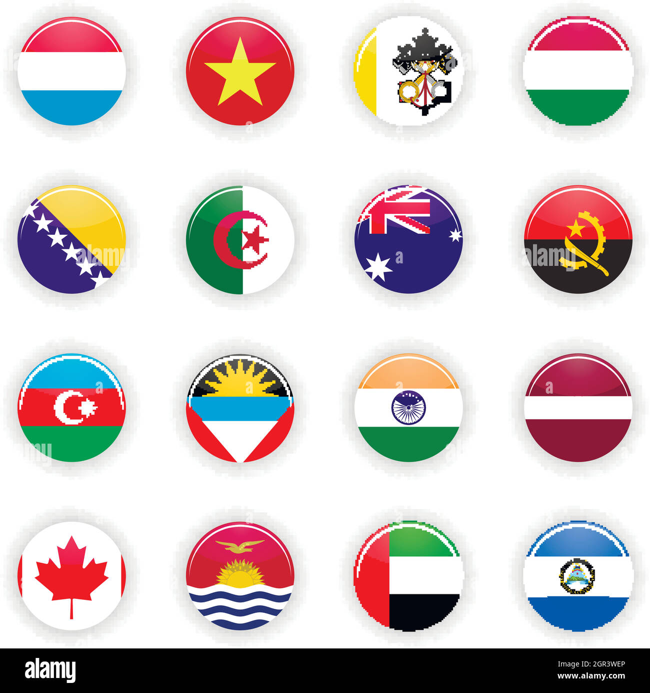 Flags set of the world Stock Vector Image & Art - Alamy