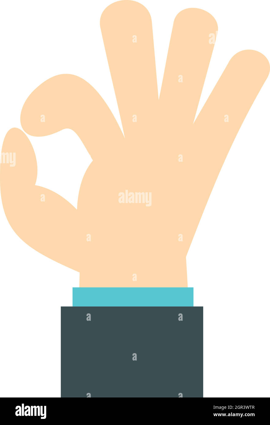 Hand gesture okay Stock Vector Images - Alamy