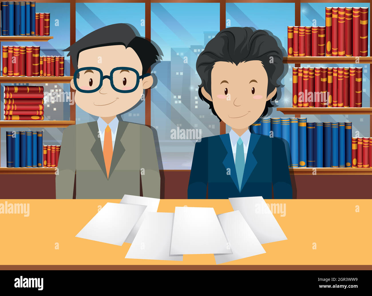 Drawing agreement Stock Vector Images - Alamy