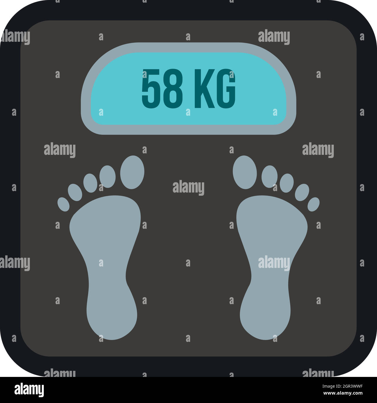 Vector black icon scale Stock Vector Images - Alamy